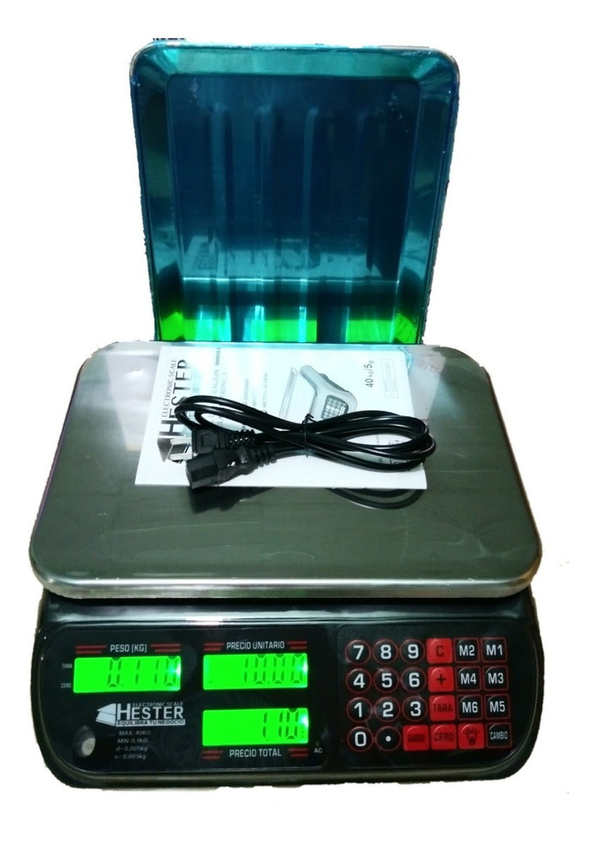 BASCULA ELECTRÓNICA HESTER – Santa María Mueblerías